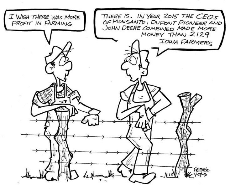 Big Ag forces firing of long-time Farm News cartoonist - Food Politics ...