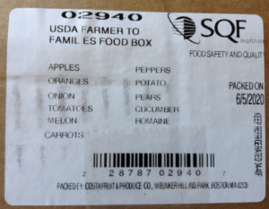 USDA's food boxes: some feedback - Food Politics by Marion Nestle