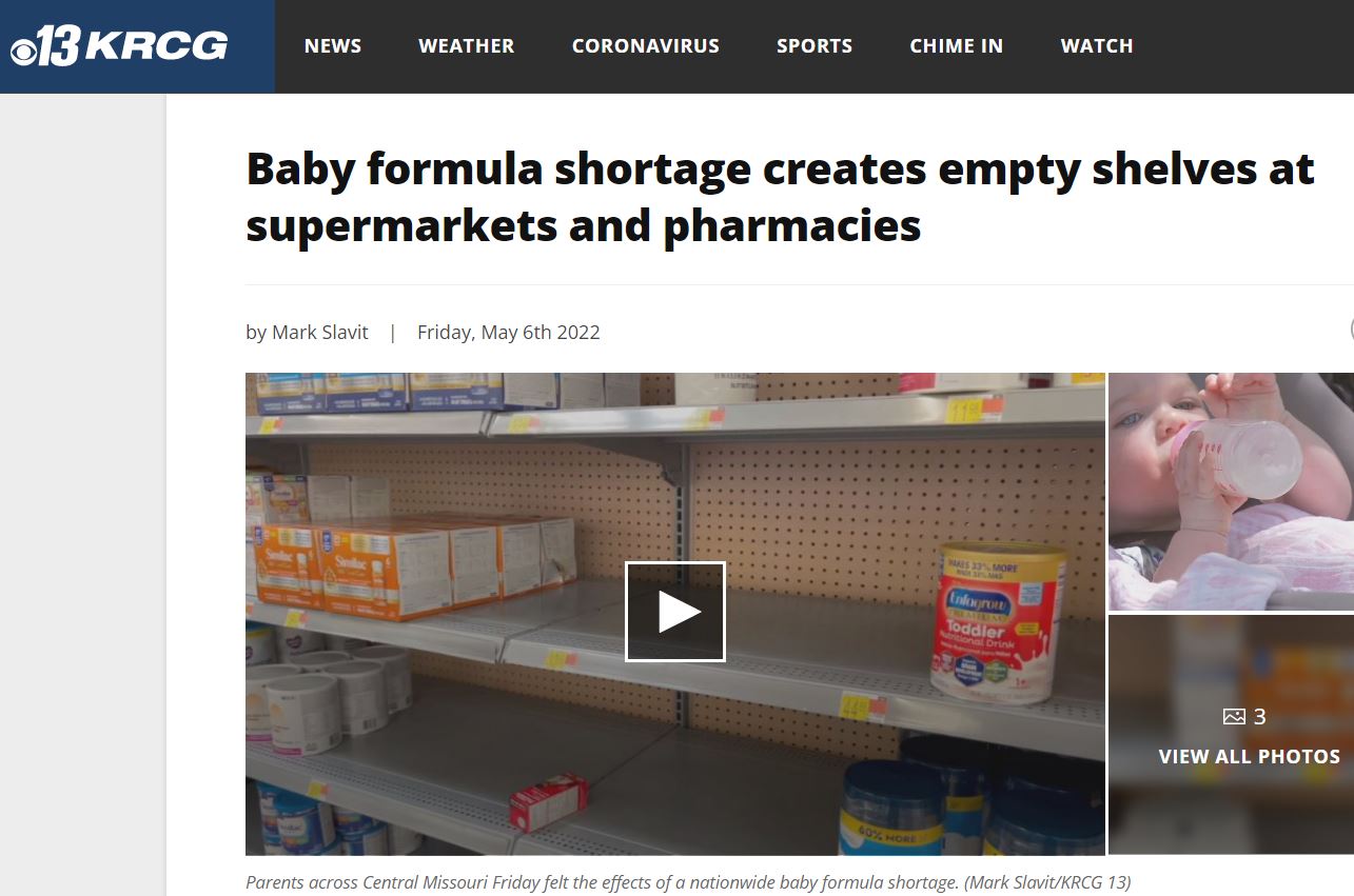 Infant formula: what's the shortage really about? - Food Politics by ...
